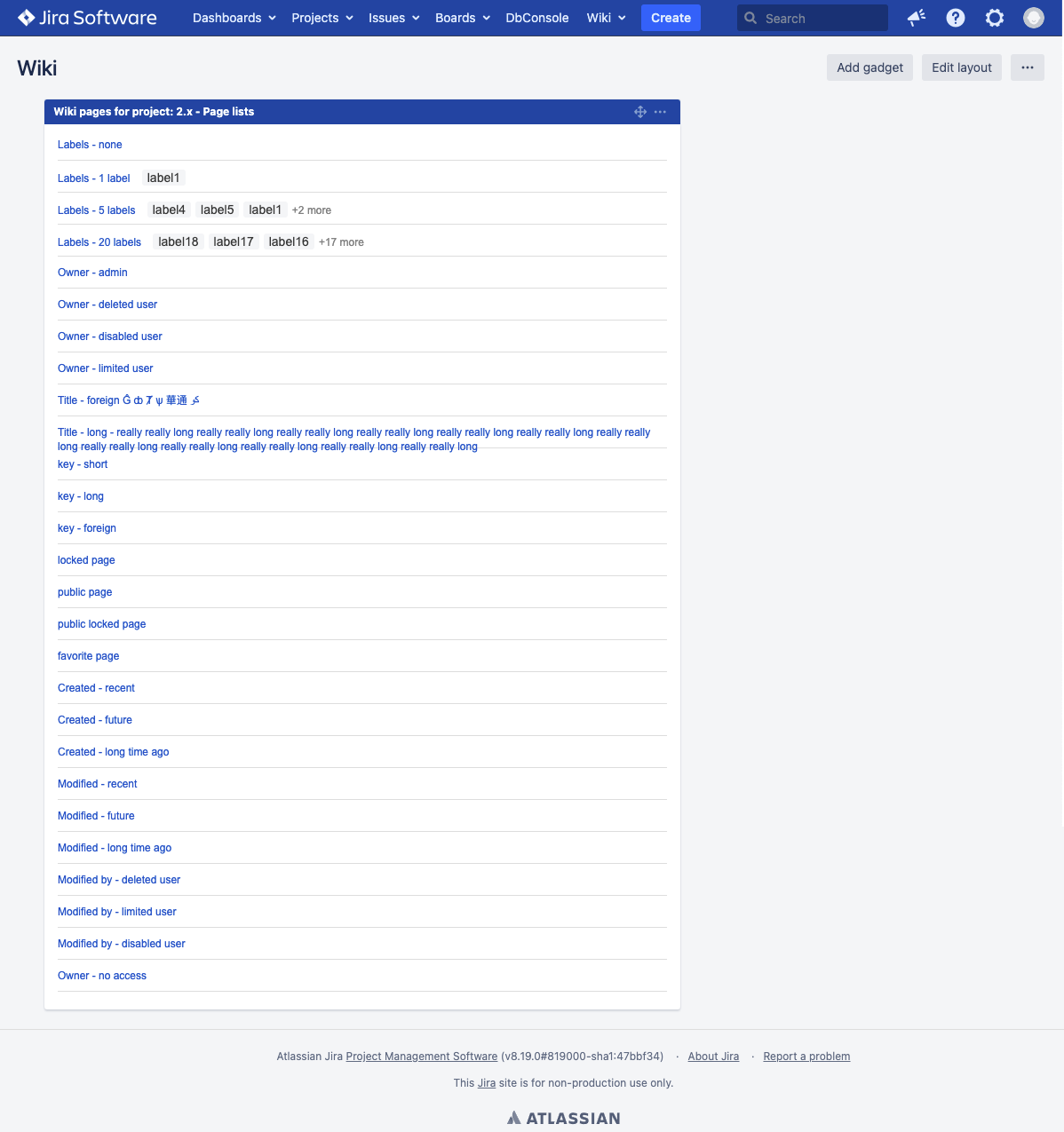 Page List Gadget - Simple Team Pages